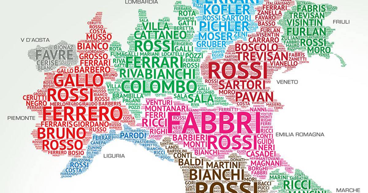 La mappa cognomi più diffusi in Italia? Eccoli regione per regione