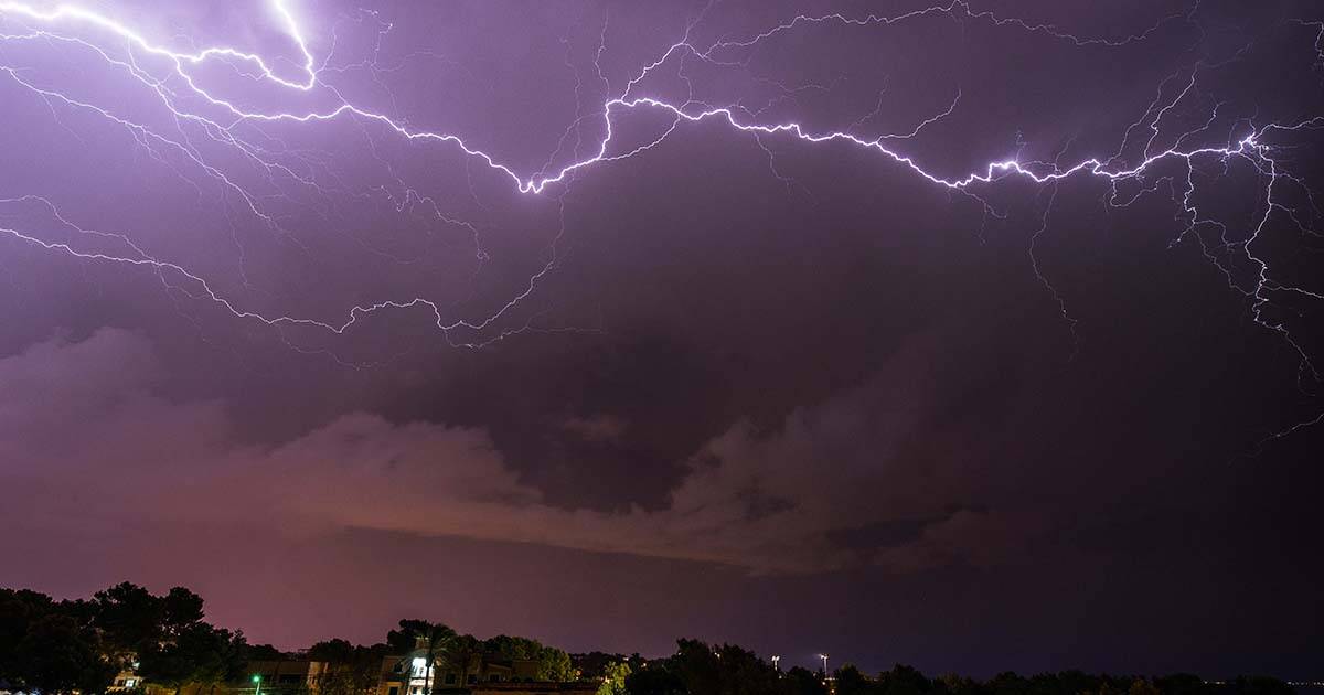 Il fulmine dei record: ha attraversato tre stati americani